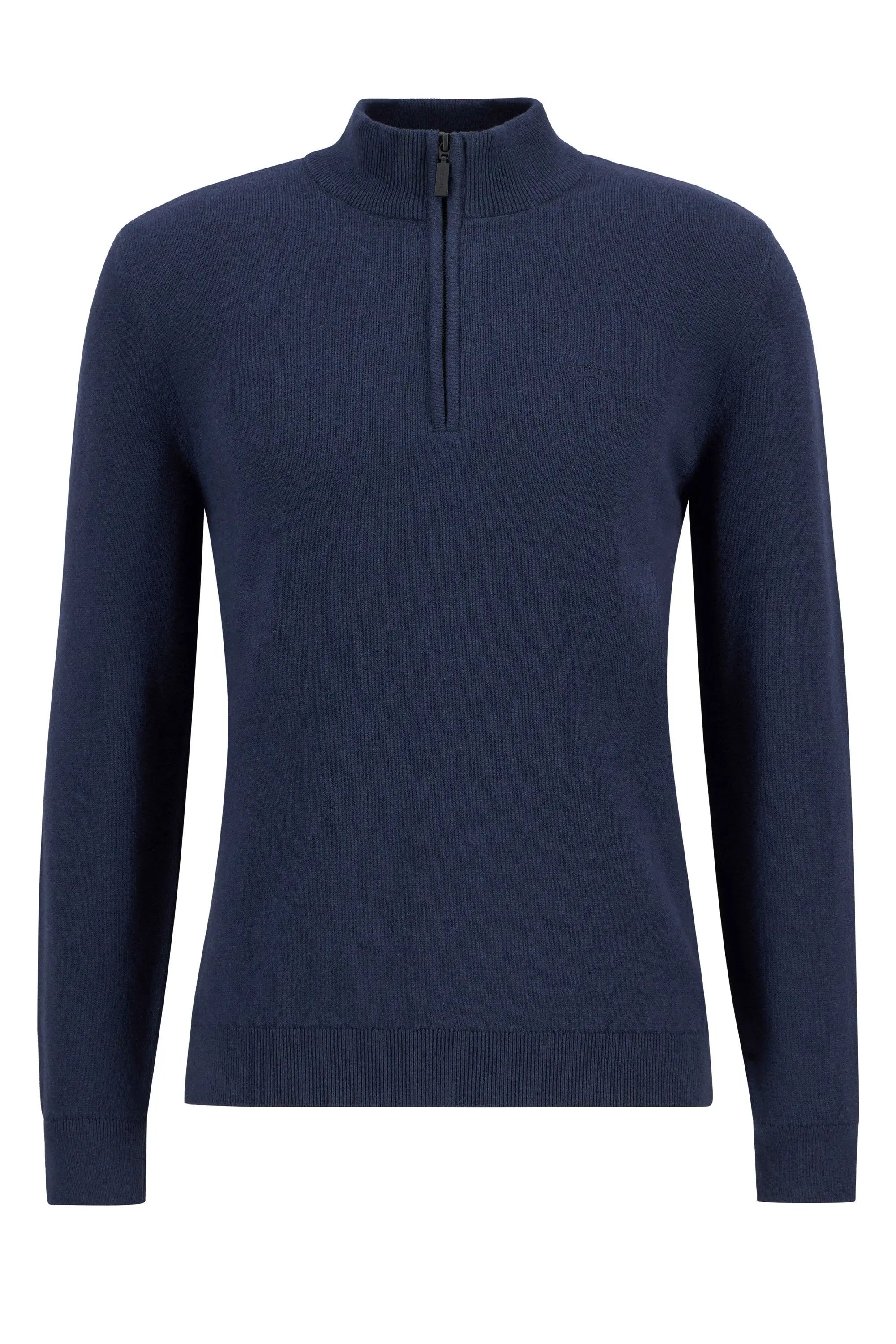 BARBOUR AVOCH HALF ZIP NAVY MARL – Michael Stewart
