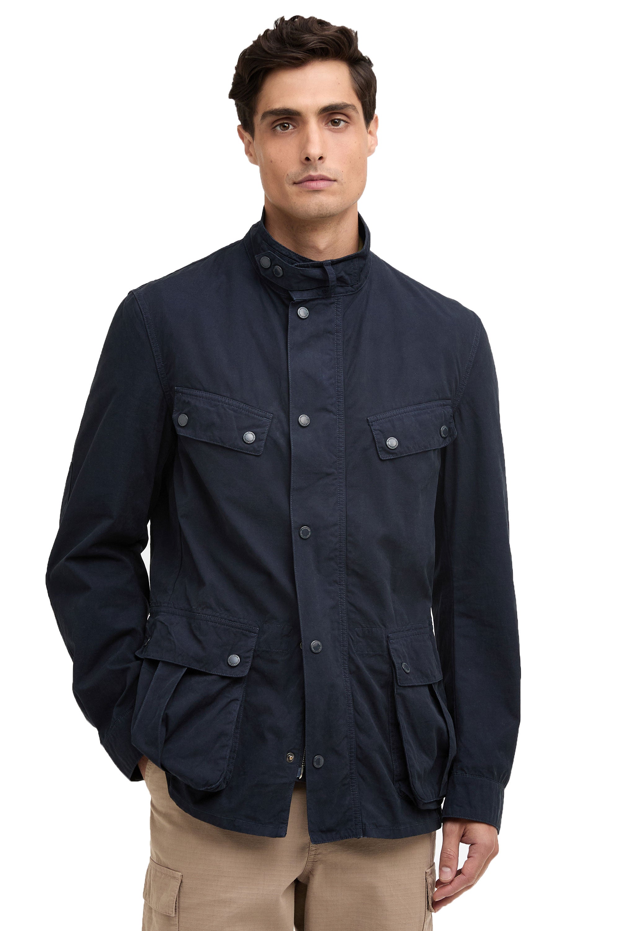 BARBOUR INTERNATIONAL GARMENT DYED CASUAL JACKET NAVY – Michael Stewart