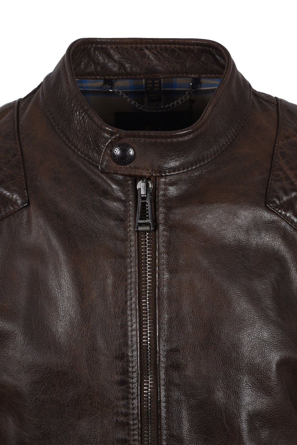Belstaff Outlaw Leather Jacket Dark Earth – Michael Stewart