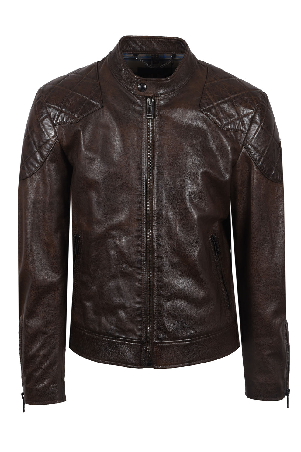 Belstaff Outlaw Leather Jacket Dark Earth – Michael Stewart