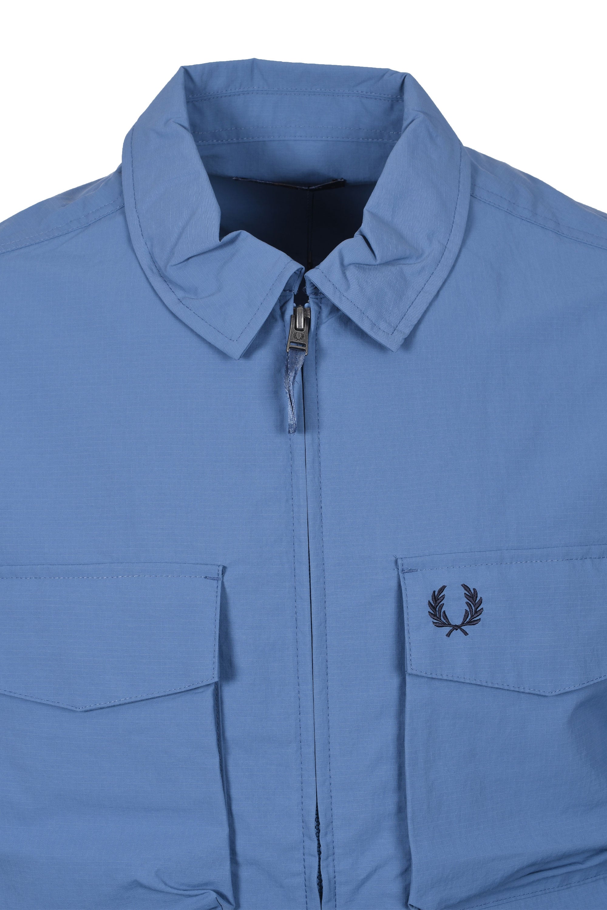 FRED PERRY RIPSTOP POCKET OVERSHIRT ACE BLUE – Michael Stewart