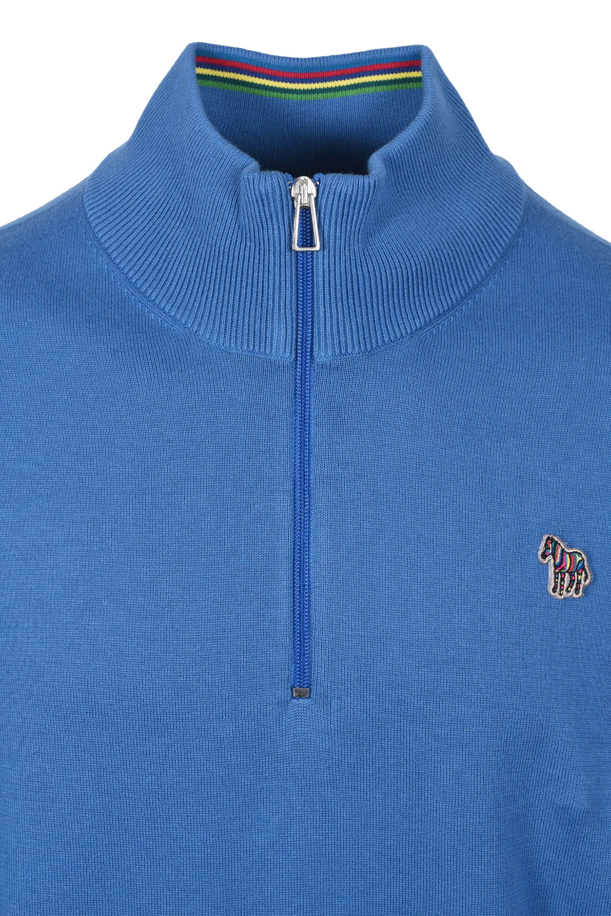 PAUL SMITH ZIP NECK SWEATER BLUE – Michael Stewart